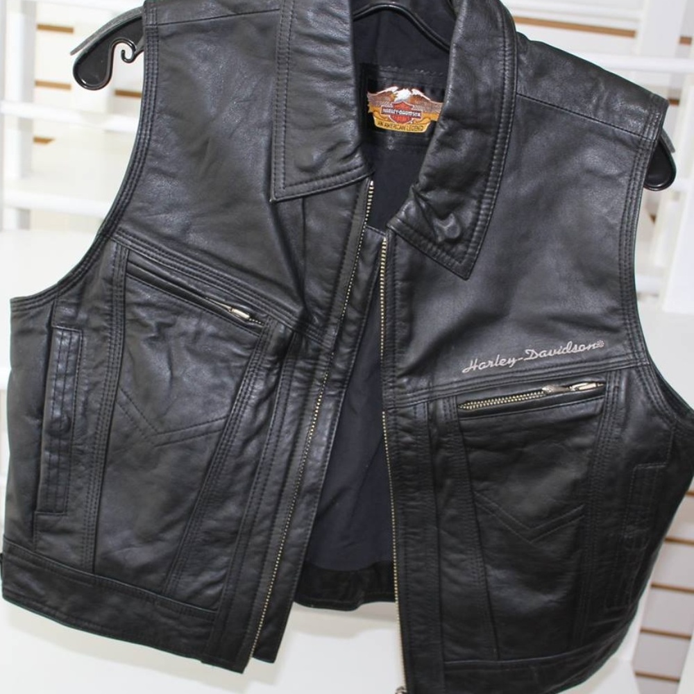 Harley Davidson Leather Vest - Gem
